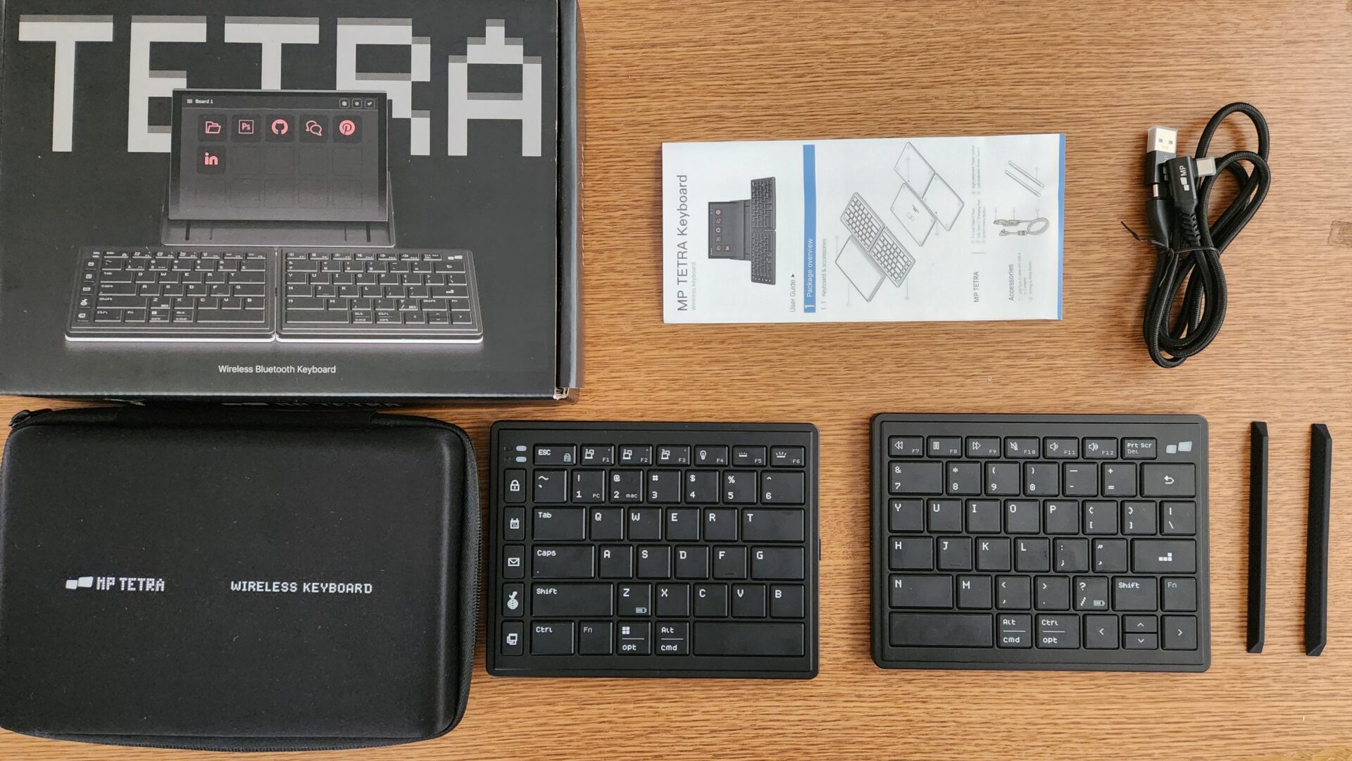 持ち運びに便利な、薄くて完全無線の分割キーボード Tetra Keyboard レビュー【提供 きびだんご株式会社】 | 繊細ガジェットレビュー